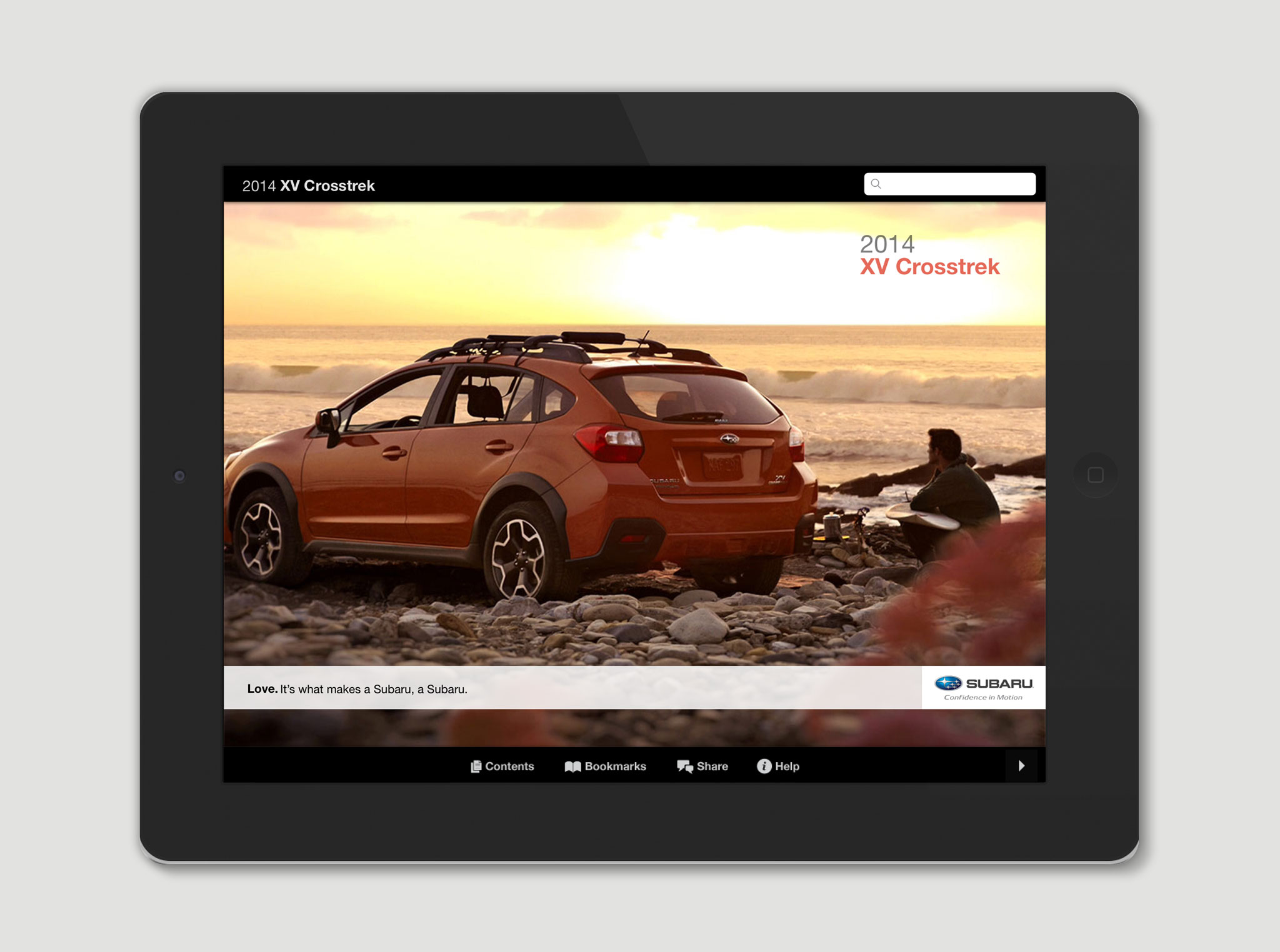 Robert Keding – Senior Developer » 2014 Subaru XV Crosstrek IPad App